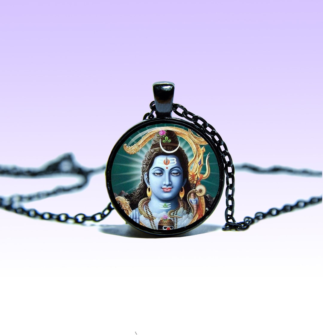 Lord Shiva Charm NECKLACE Shankara Mantra Pendant Bholenath Mahadeva ...