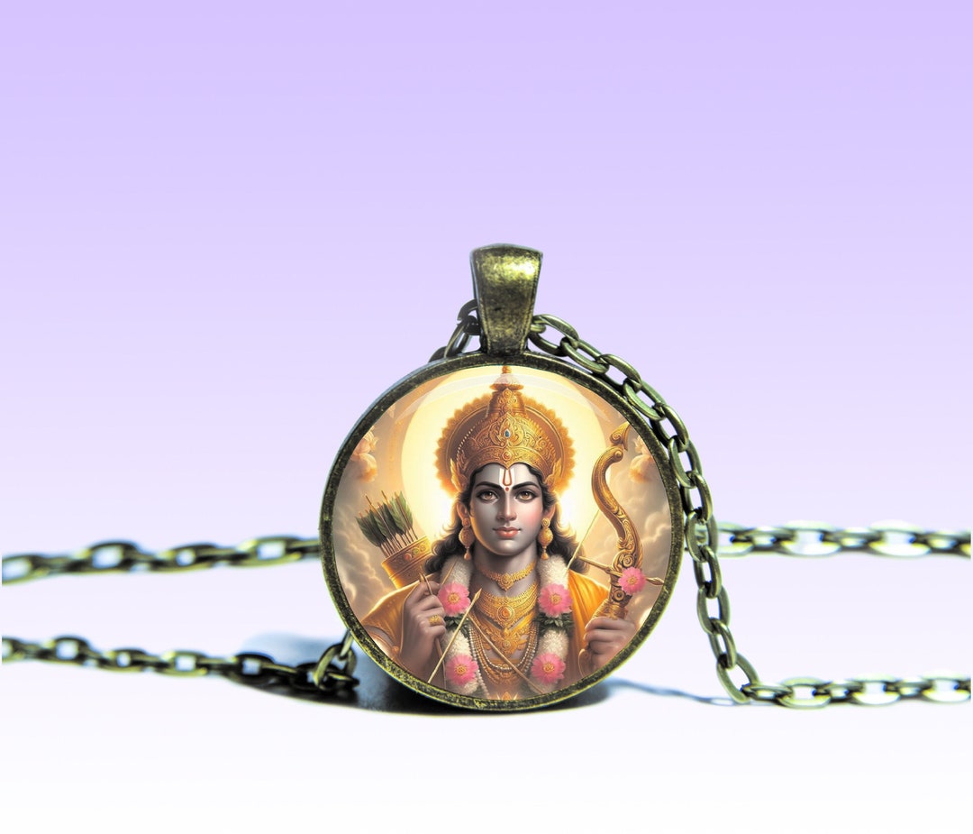 Lord Rama Amulet Pendant Ram NECKLACE Jewelery Ramacandra Amulet ...