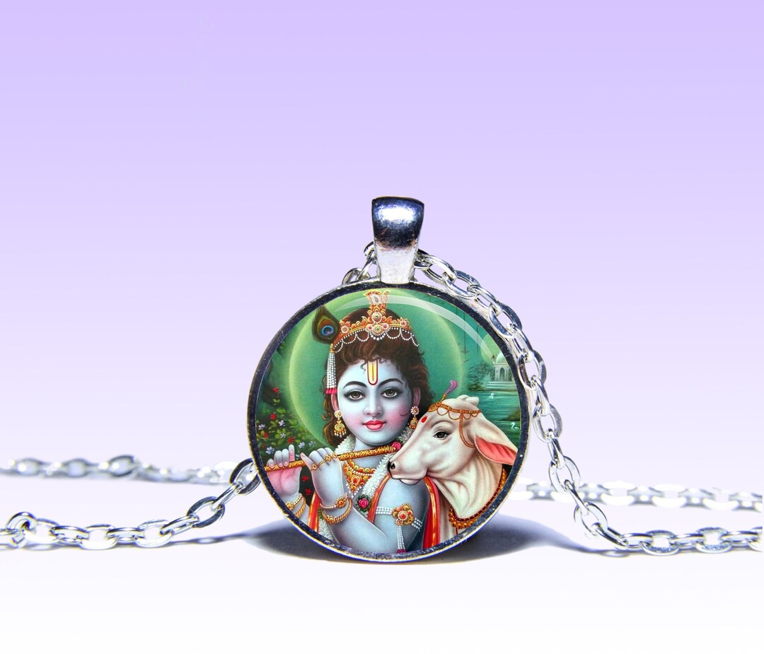 Krishna NECKLACE Krichna Jewelery Amulet God of Protection, Compassion ...