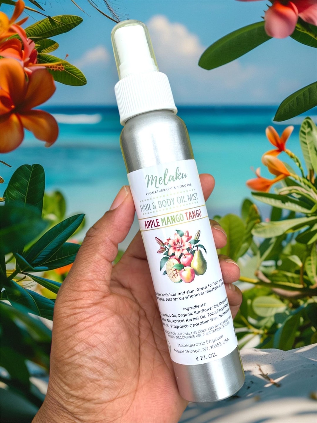 Apple Mango Tango Hair & Body Oil Mist - Vegan Skincare 4oz - Etsy