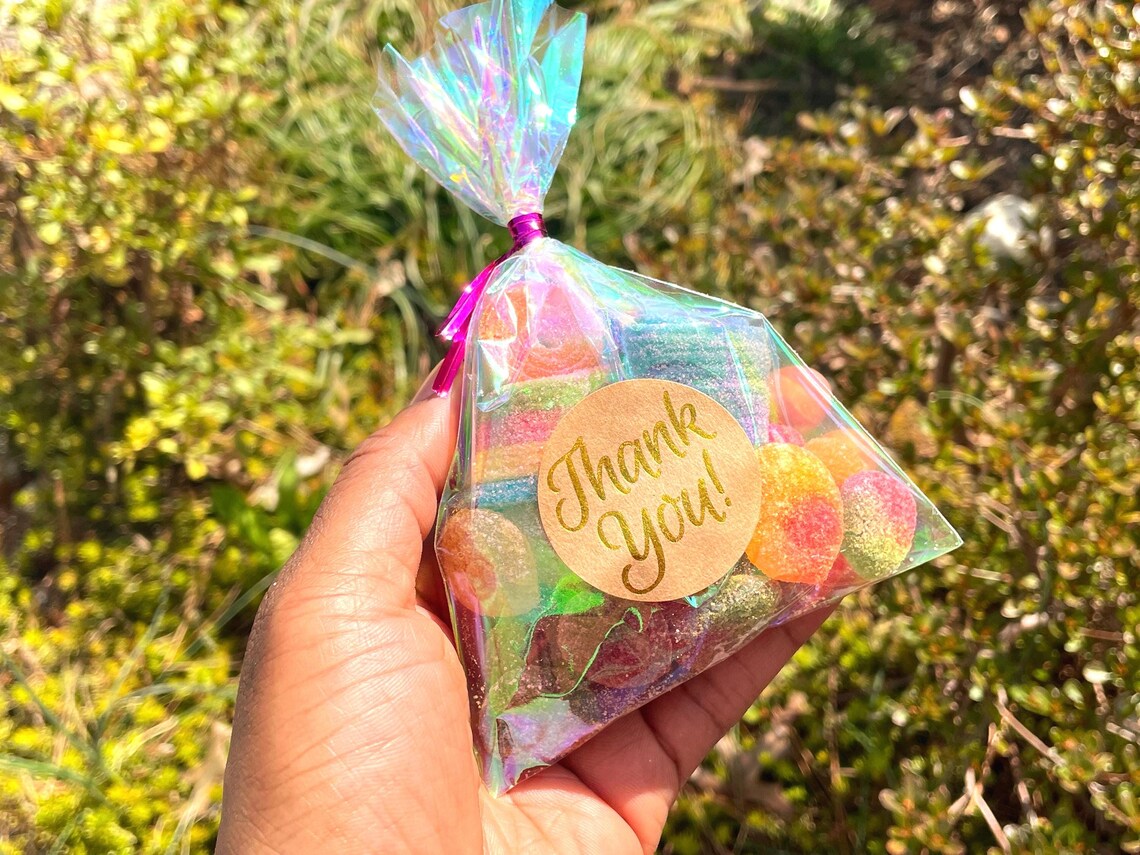 Personalized Candy Bag Favors: Sour Fruit Gummies, Gelatin-free - Etsy