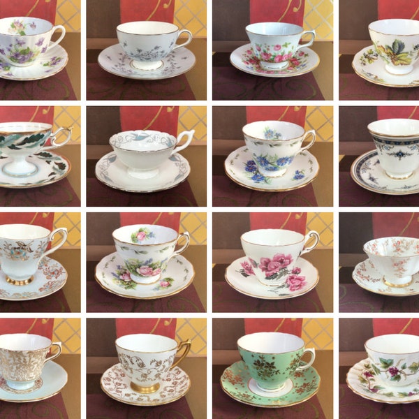 Tea Cup Set - Etsy