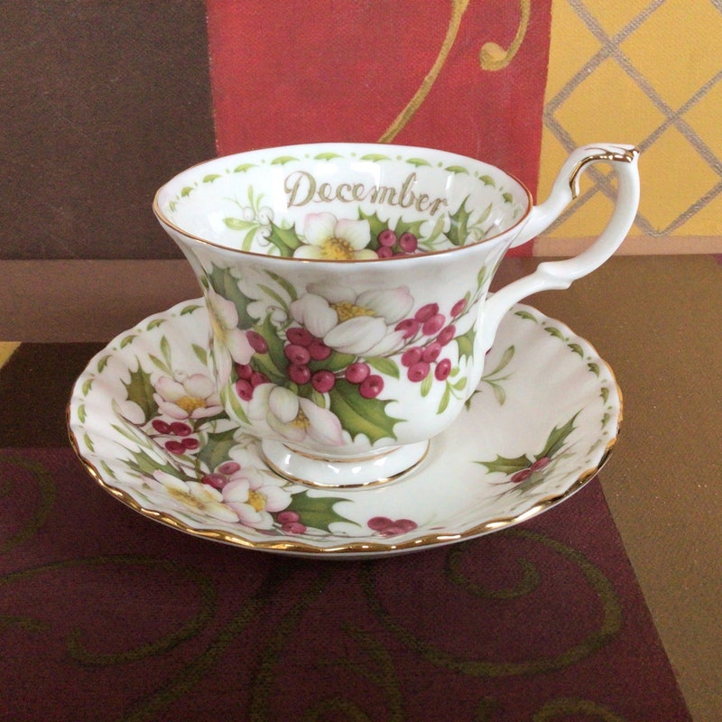 January Tea Cup - Etsy