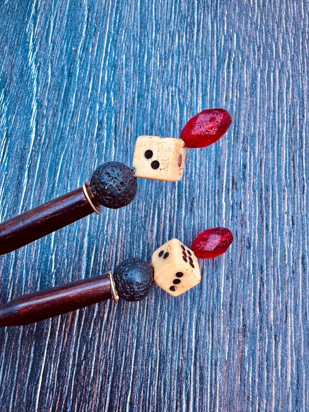 Dice Hair Sticks - Vintage Looking Dice - Gift for the Craps Lover ...