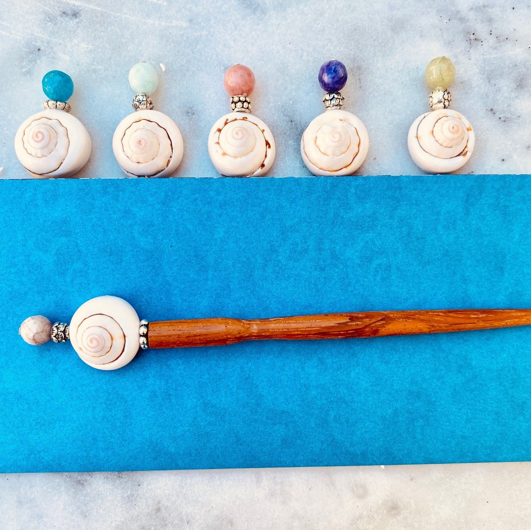 Seashell Hair Stick • Swirl Sea Shells • Ocean Lover Gift • Beach Lover ...