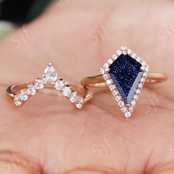 Ring With Blue Stone - Etsy