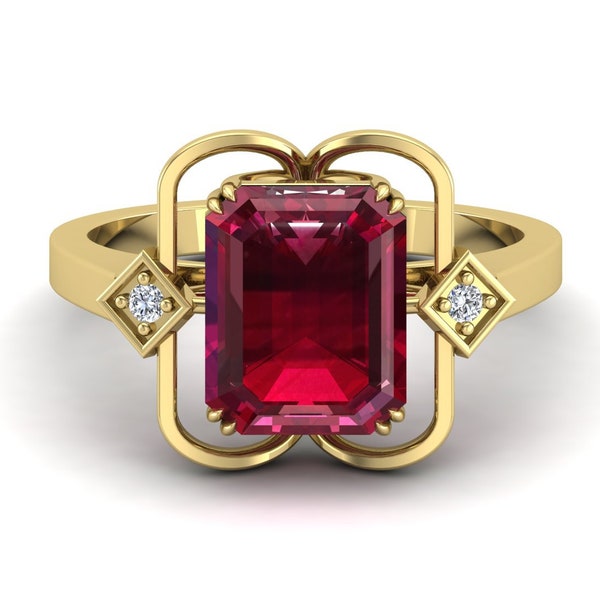 Lab Created Ruby Gemstone - Etsy