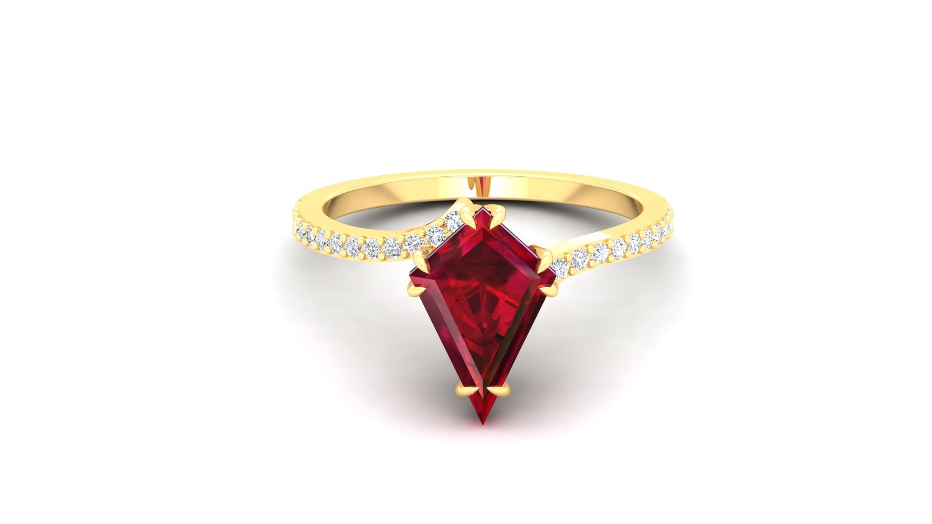 Ruby Kite Engagement Ring - Etsy