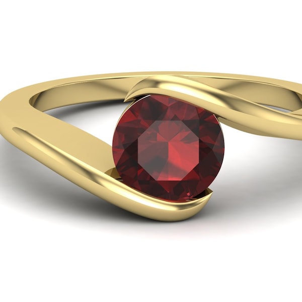 Red Stone Ring - Etsy