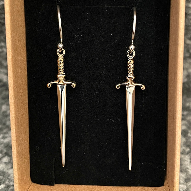Sword Earrings - Etsy