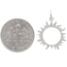 925 Sterling Silver Solar Eclipse Charm / Sun Moon Pendant / - Etsy