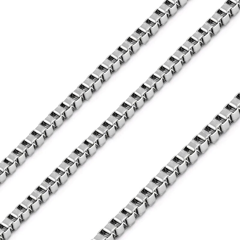 Mens Box Chains Necklace - Etsy