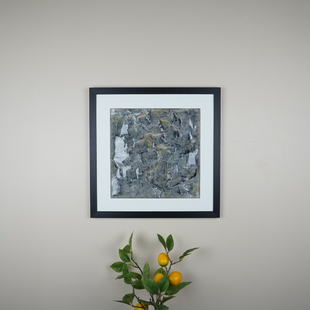 Cerulean Cascade - Gemstone-inspired Wall Art - 17x17" Metal Frame - Etsy