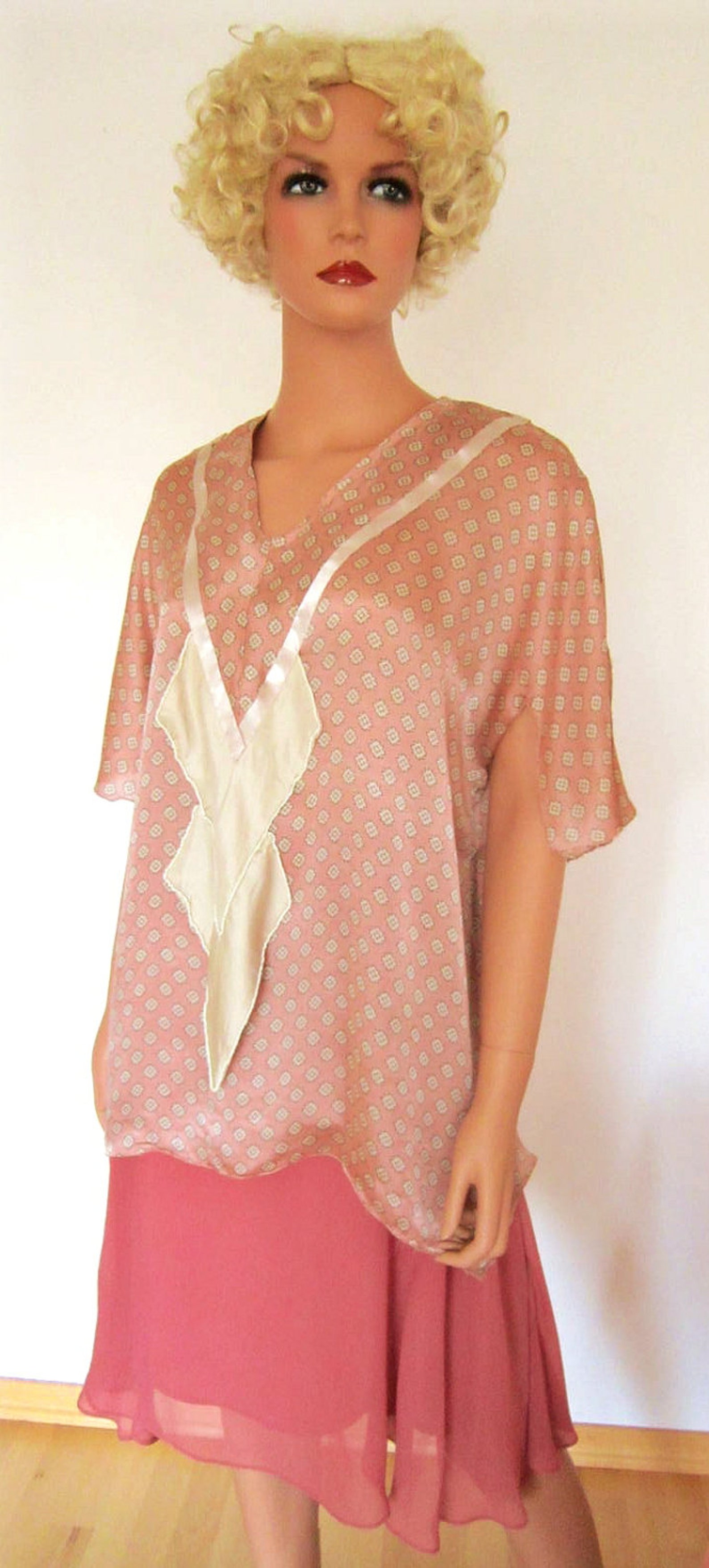 1920s Blouse Pattern Flapper Tie Blouse Essie - PDF Pattern Size US14 ...