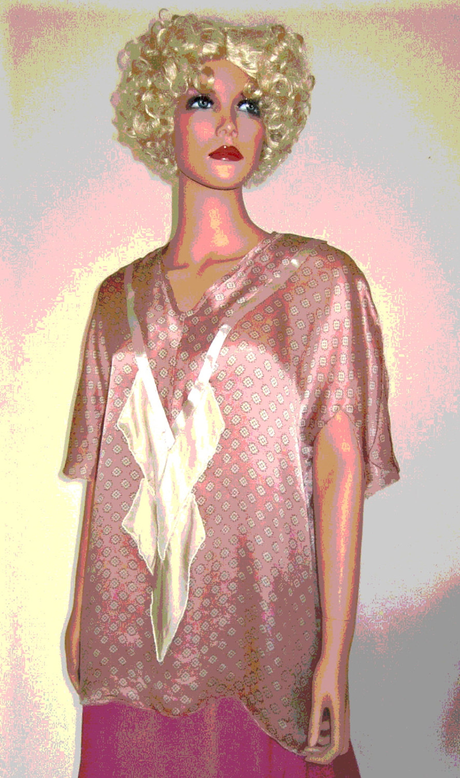 1920s Blouse Pattern Flapper Tie Blouse Essie - PDF Pattern Size US14 ...