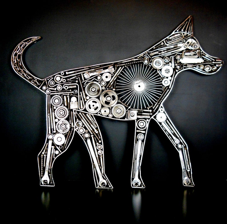 Custom Welded Steel German Shepard Dog - Etsy