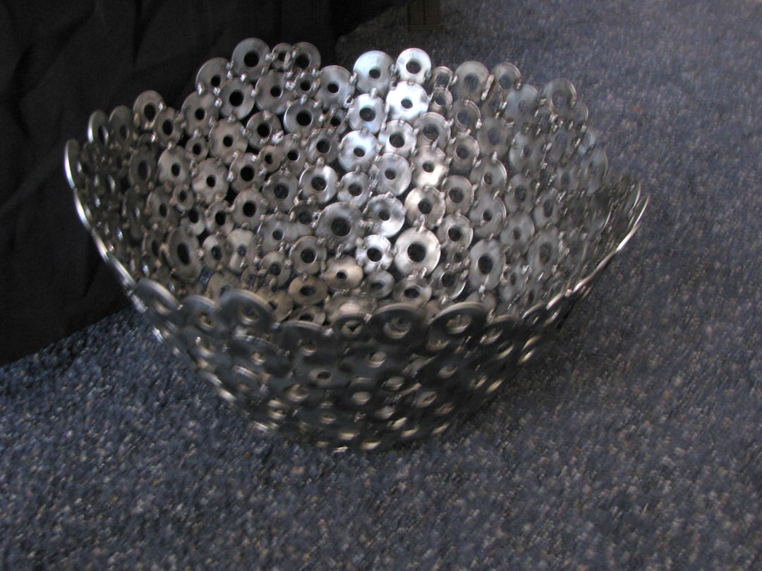 Custom Welded Large Metal Washer Centerpiece Basket - Etsy