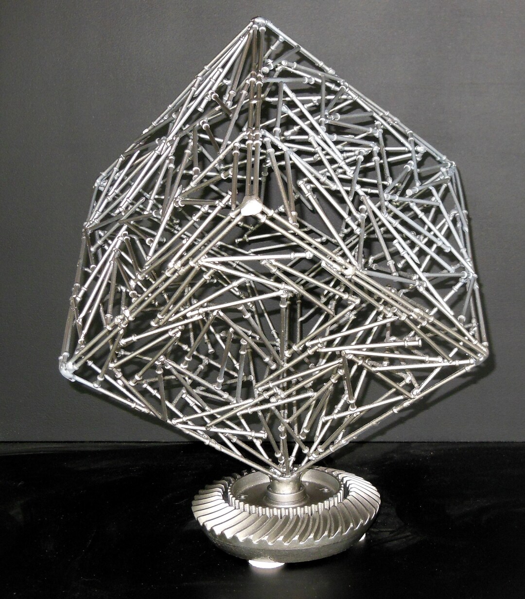 Custom Welded Large Nail Centerpiece Cube - Etsy