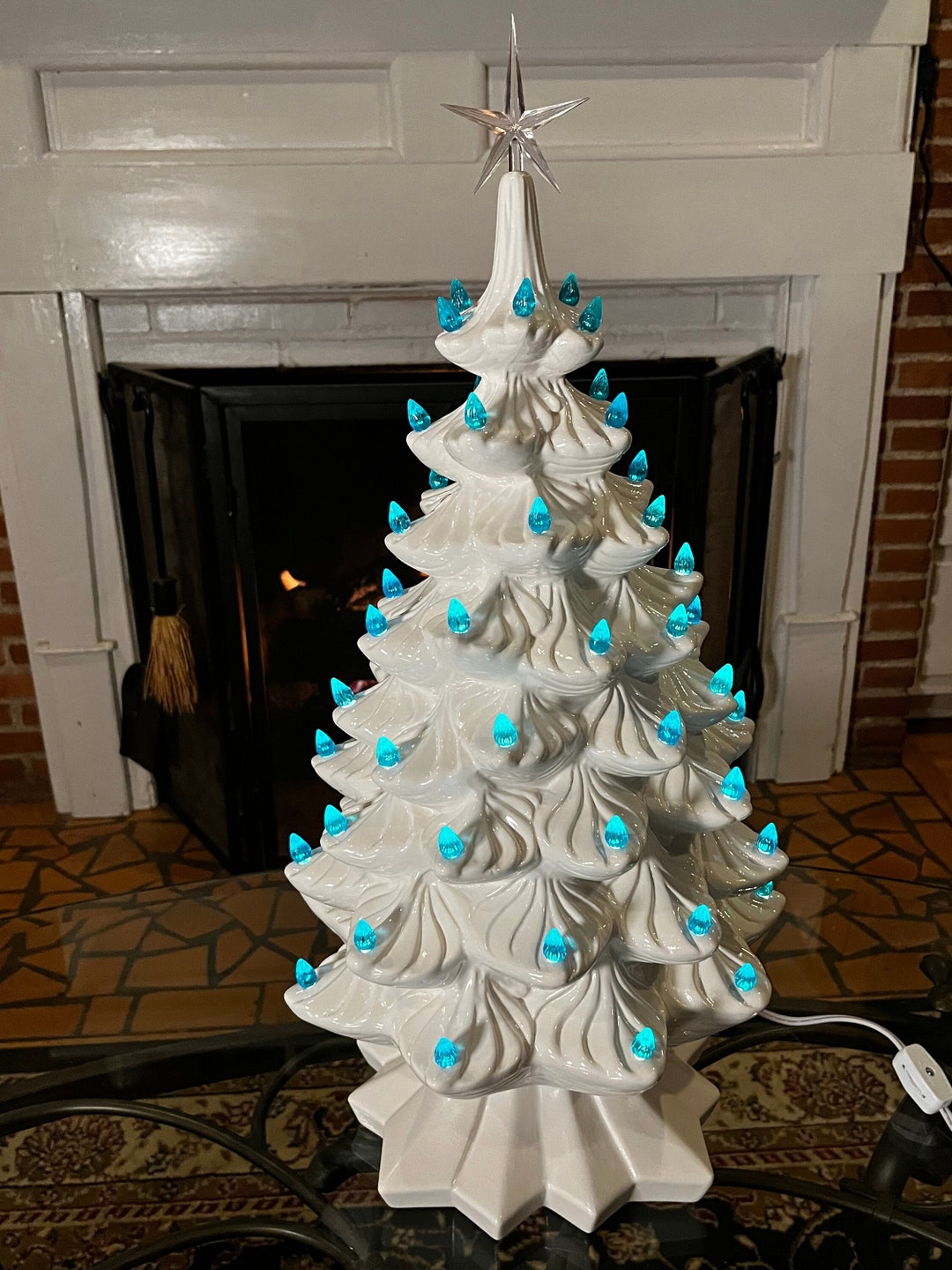 22 Inch White Ceramic Christmas Tree - Etsy