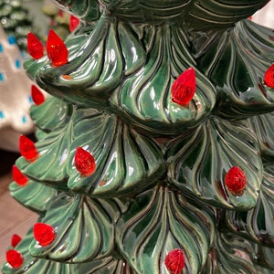 22 Inch Green Ceramic Christmas Tree - Etsy