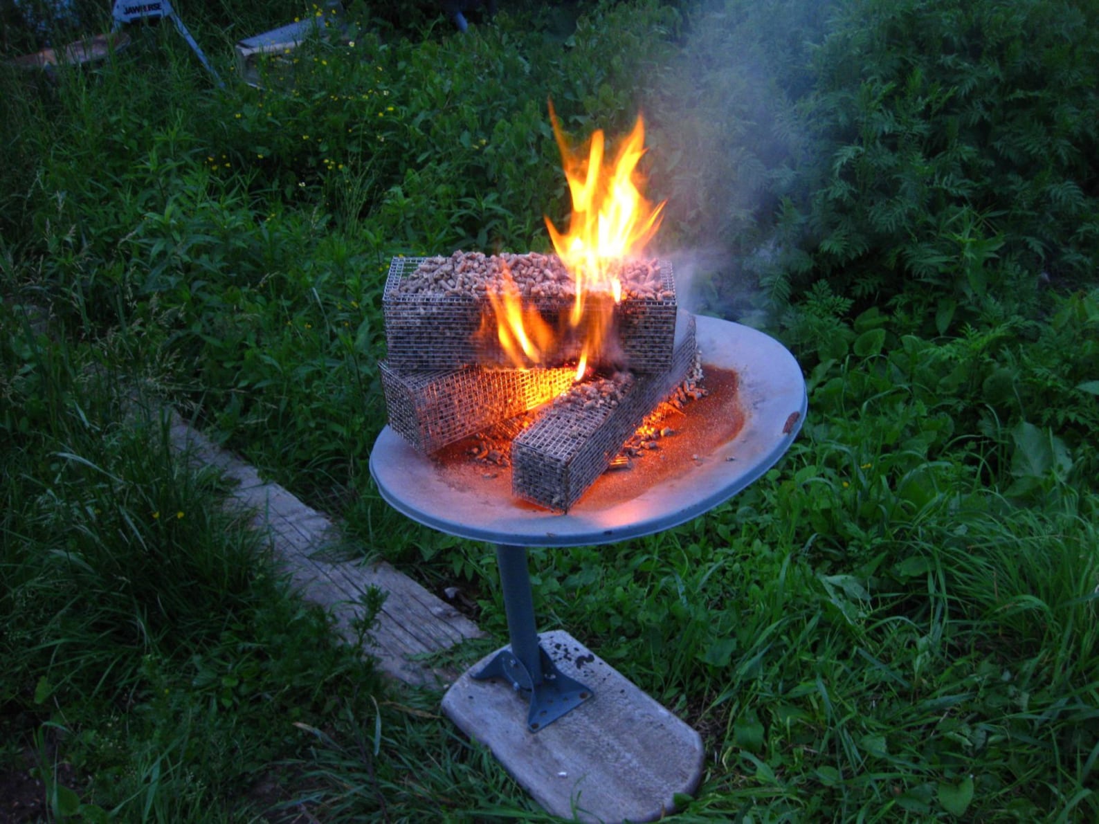 Deluxe 12" Repose Wood Pellet Fire Logs Open Face , Deluxe Set Free S/H ...