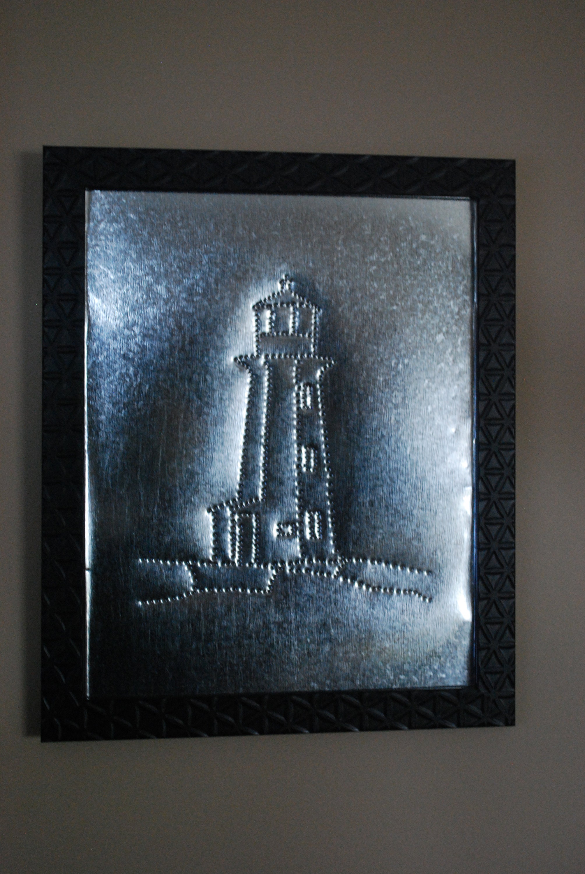 Metal Punch Wall Art Lighthouse 8 X 10 - Etsy
