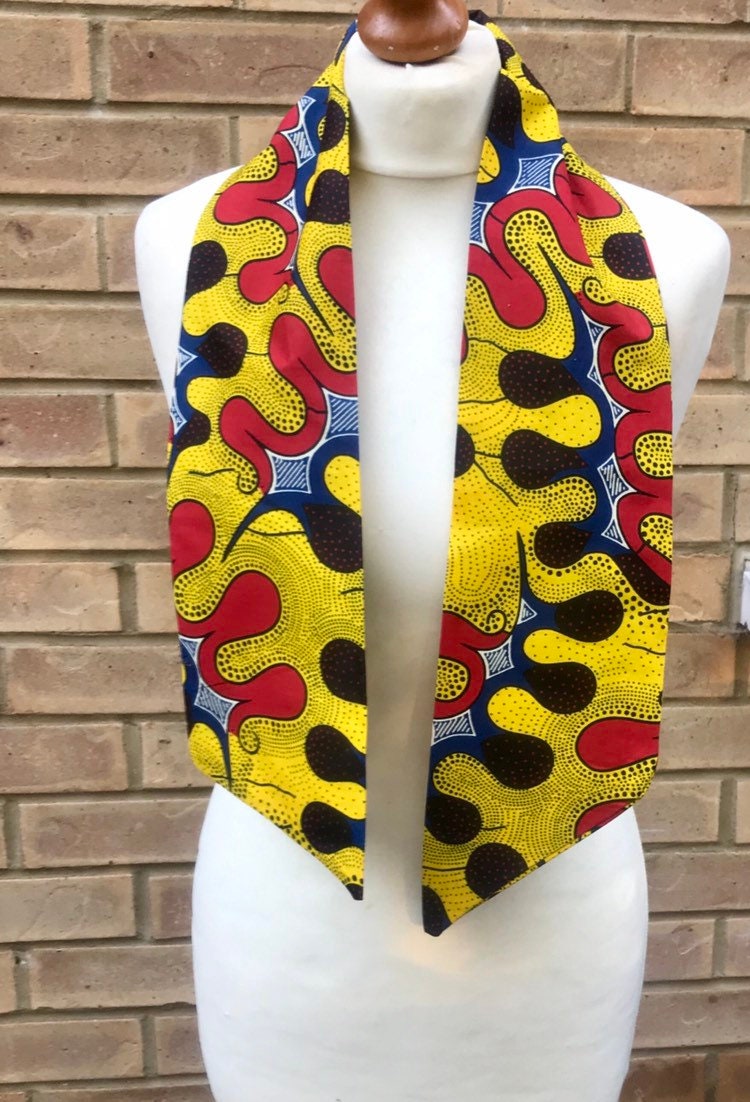 African Print Scarf, African Print Head Tie, Wax Print Accessories - Etsy