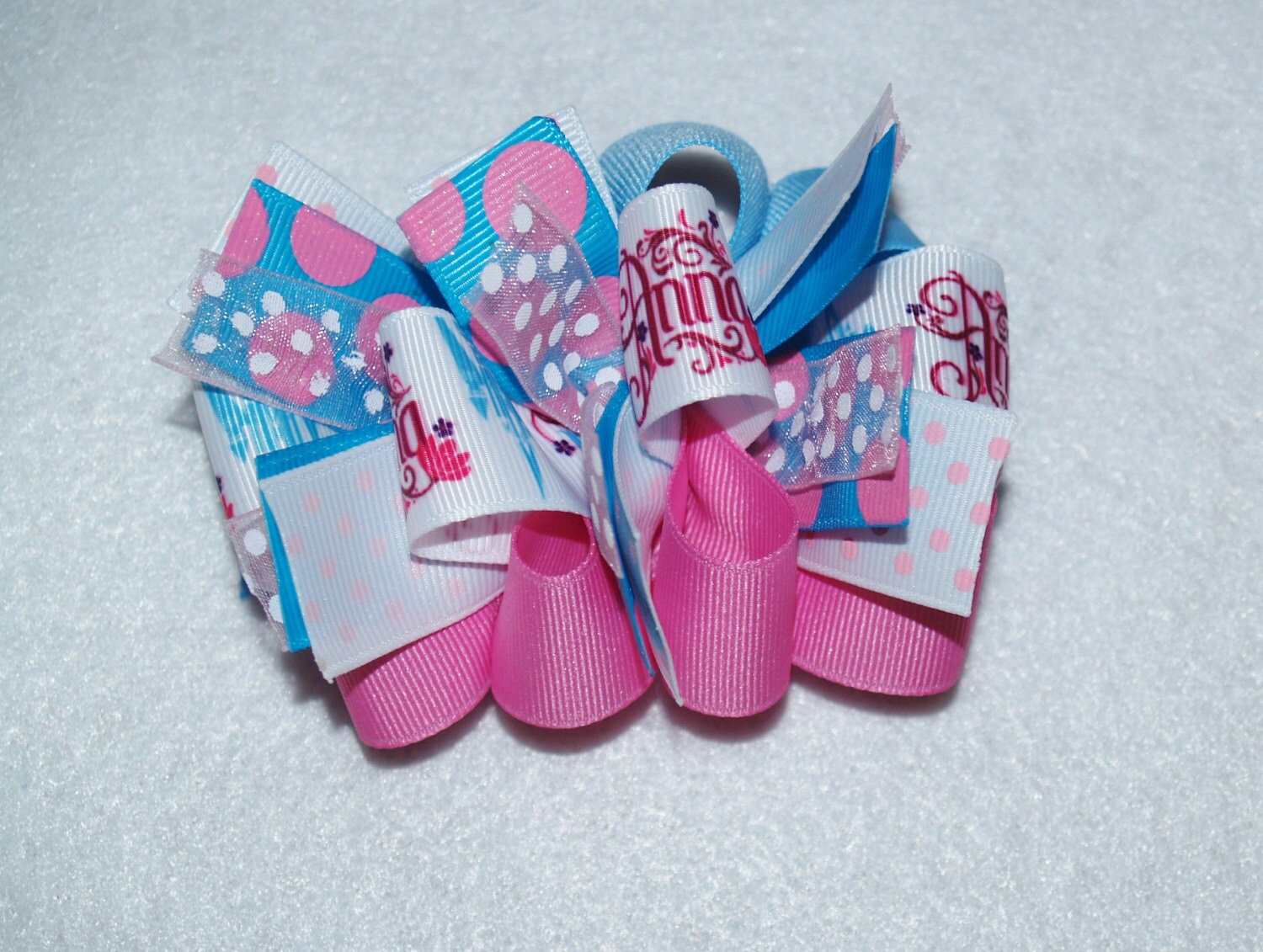 Frozen Inspired Loopy Bow Anna and Elsa Loopy Hair Bow Funky - Etsy