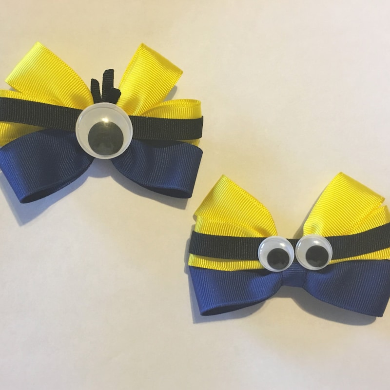 Minion Hair Bow - Etsy