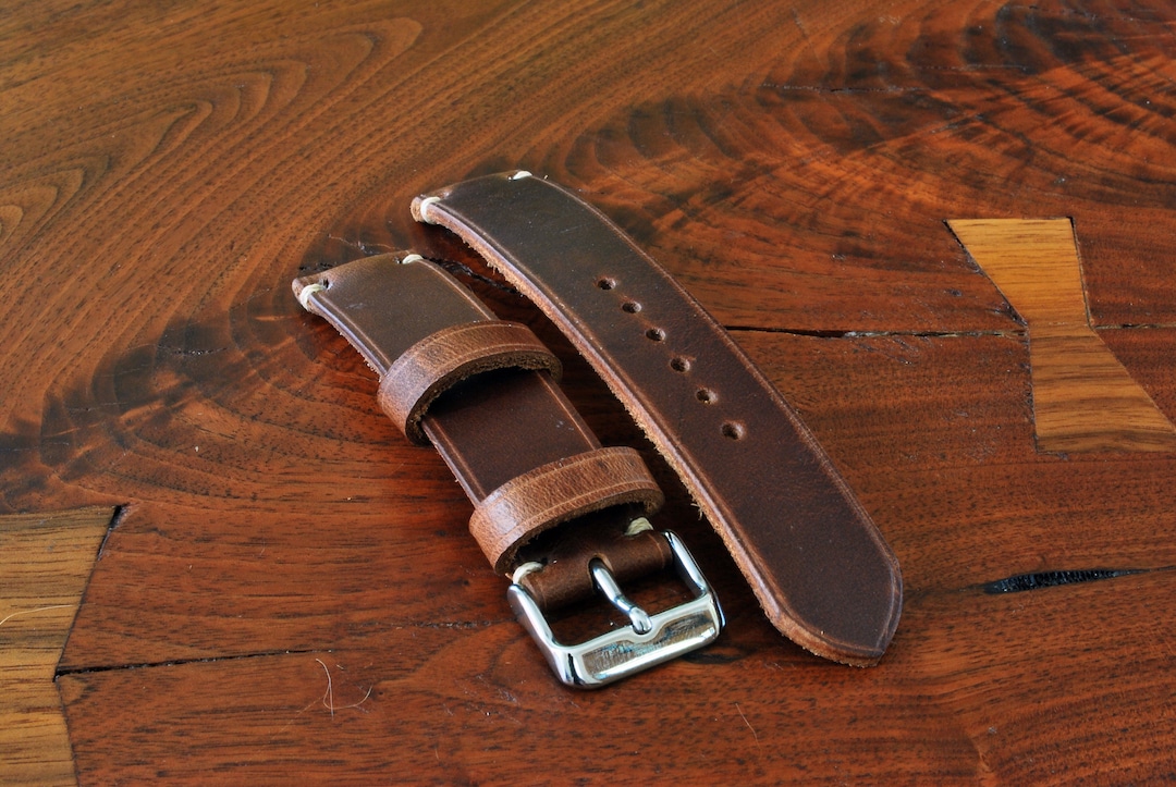 Natural Horween Chromexcel Leather Watch Strap - Etsy