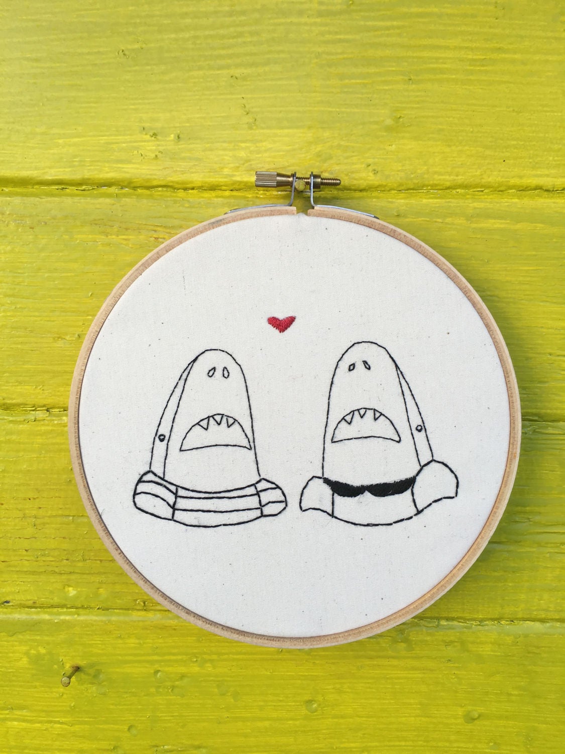 Hand Embroidery Pattern Shark Embroidery Pattern Embroidery | Etsy