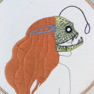 Embroidery Kit Hand Embroidery Kit Deep Sea Creature Mask - Etsy