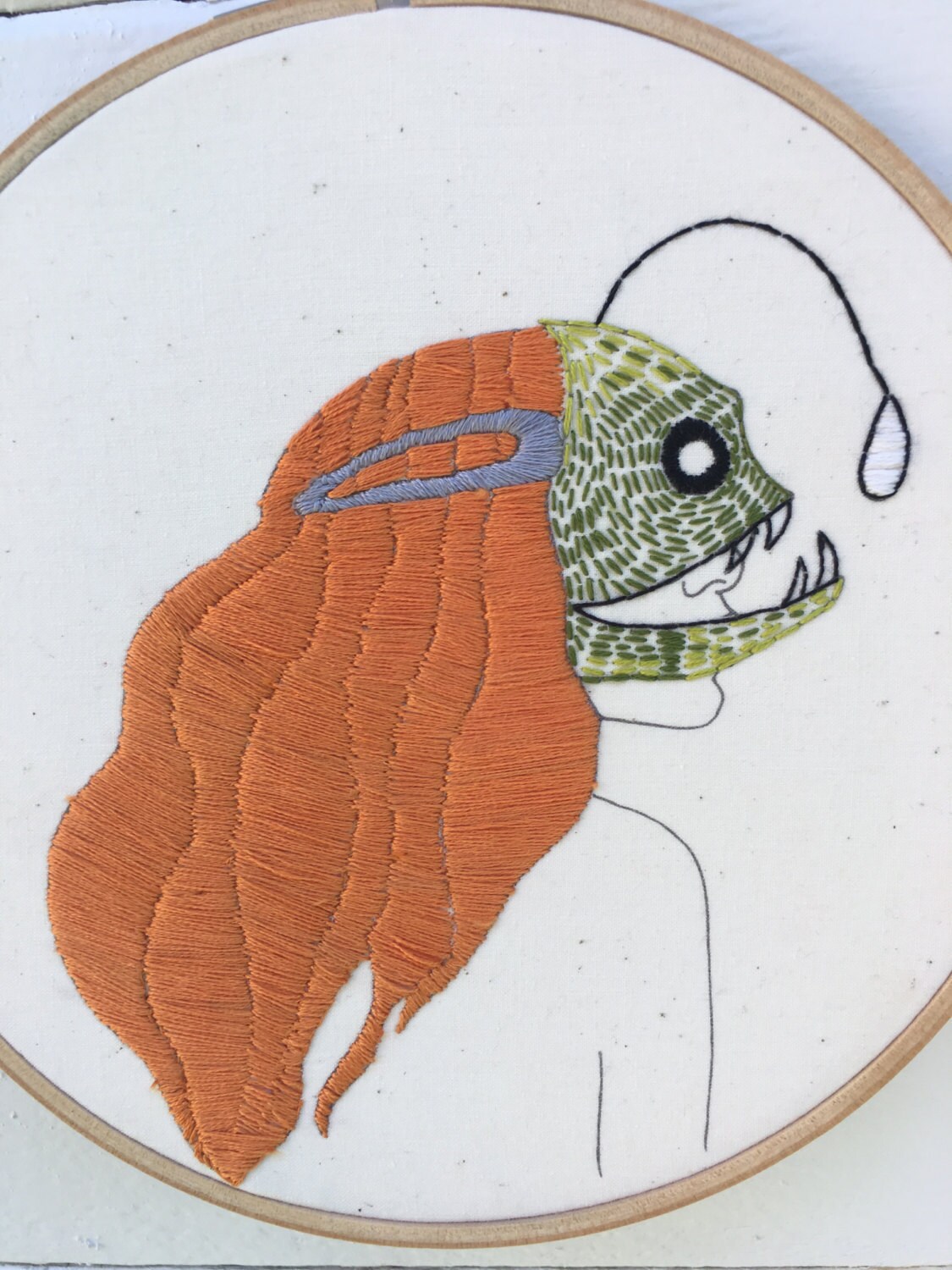 Embroidery Kit Hand Embroidery Kit Deep Sea Creature Mask - Etsy