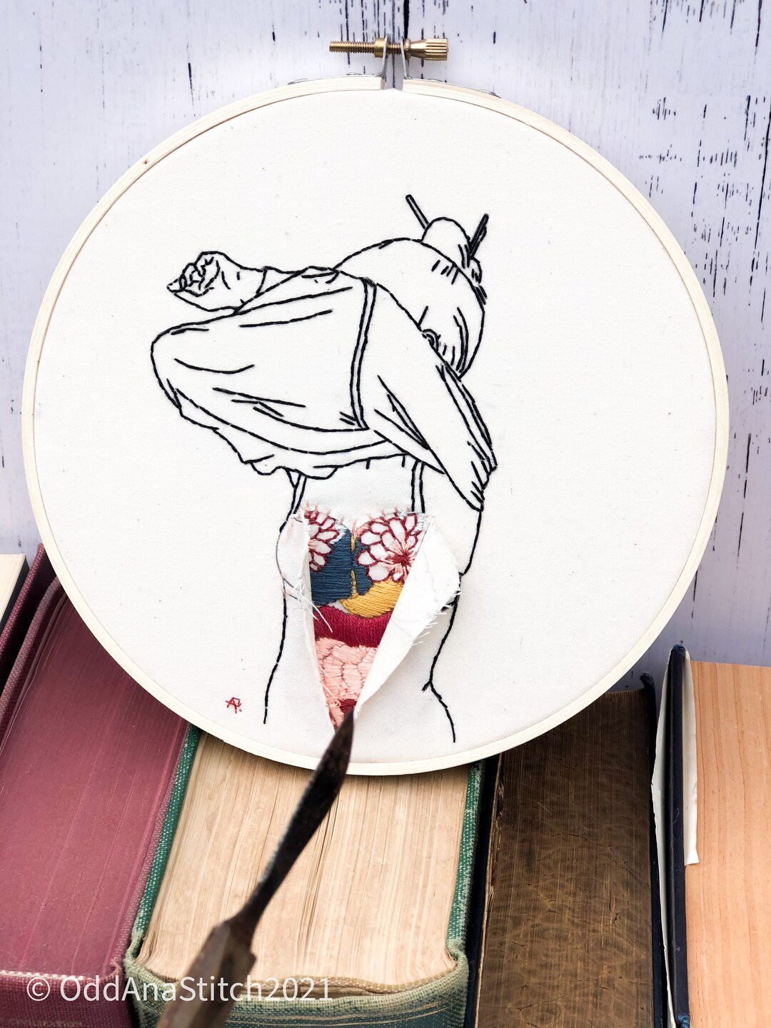 Embroidery Kit, Hand Embroidery Kit, Anatomy Art, Vintage Anatomy ...