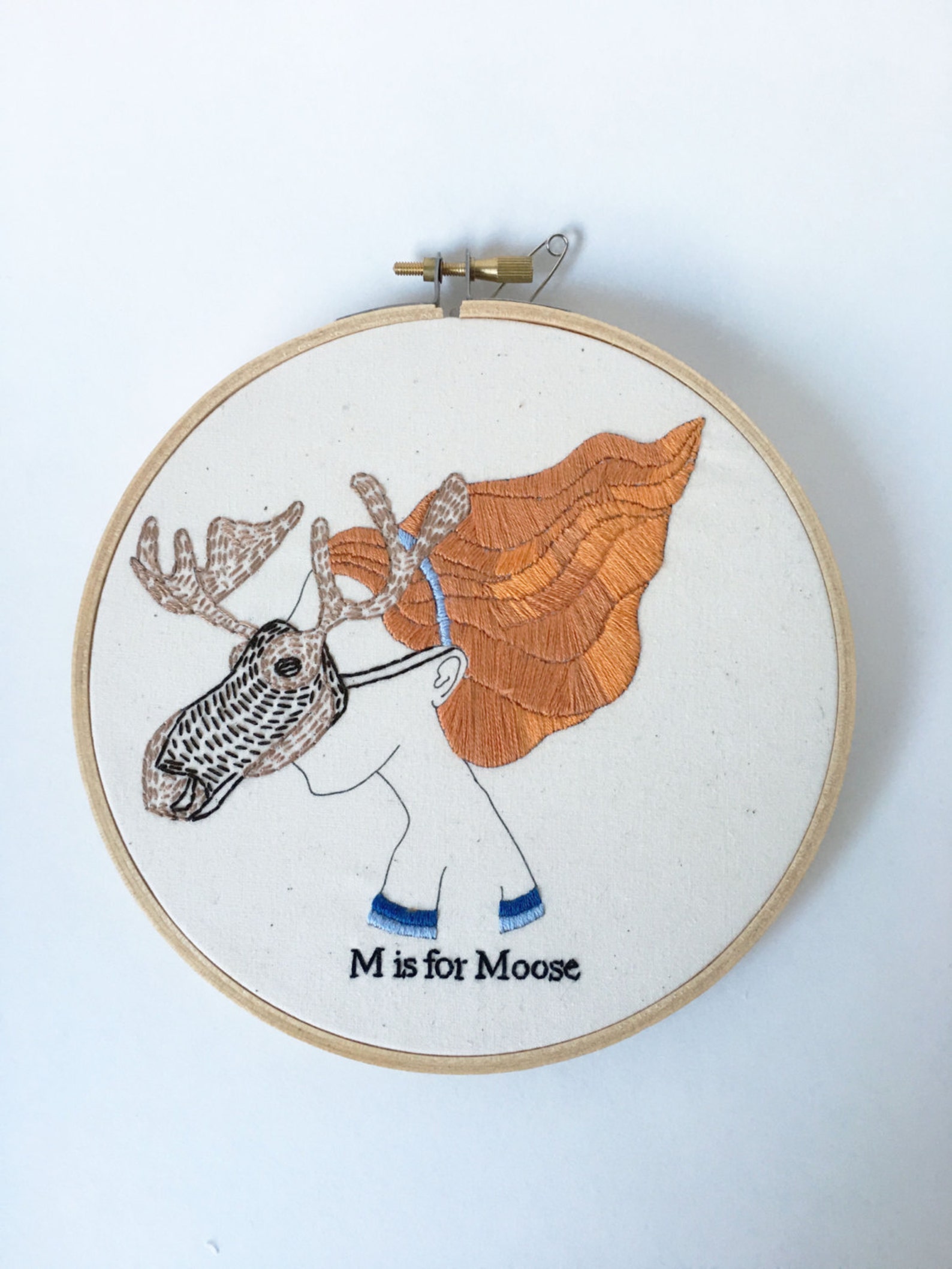 Embroidery Pattern, Hand Embroidery Pattern, M is for Moose PDF ...