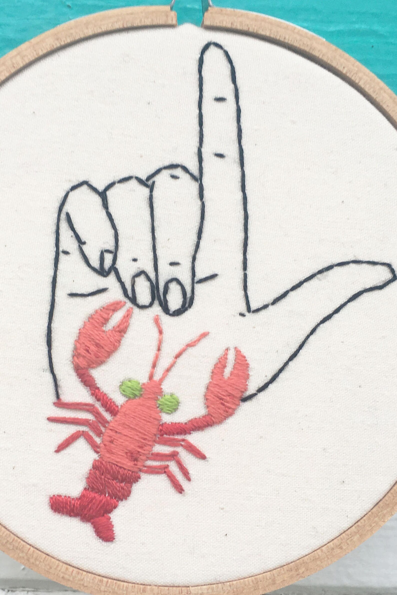Hand Embroidery Pattern Embroidery Pattern L Sign Pattern | Etsy