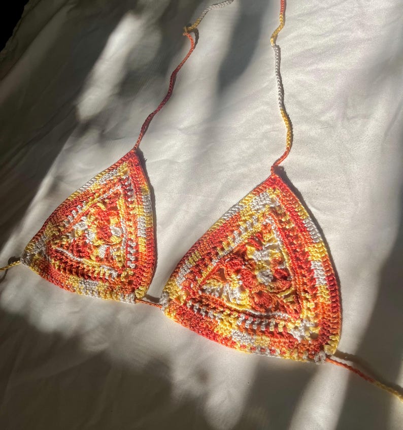 PDF Guide - Crochet Pattern - Amber Top - Amber Bikini - Crochet Crop ...