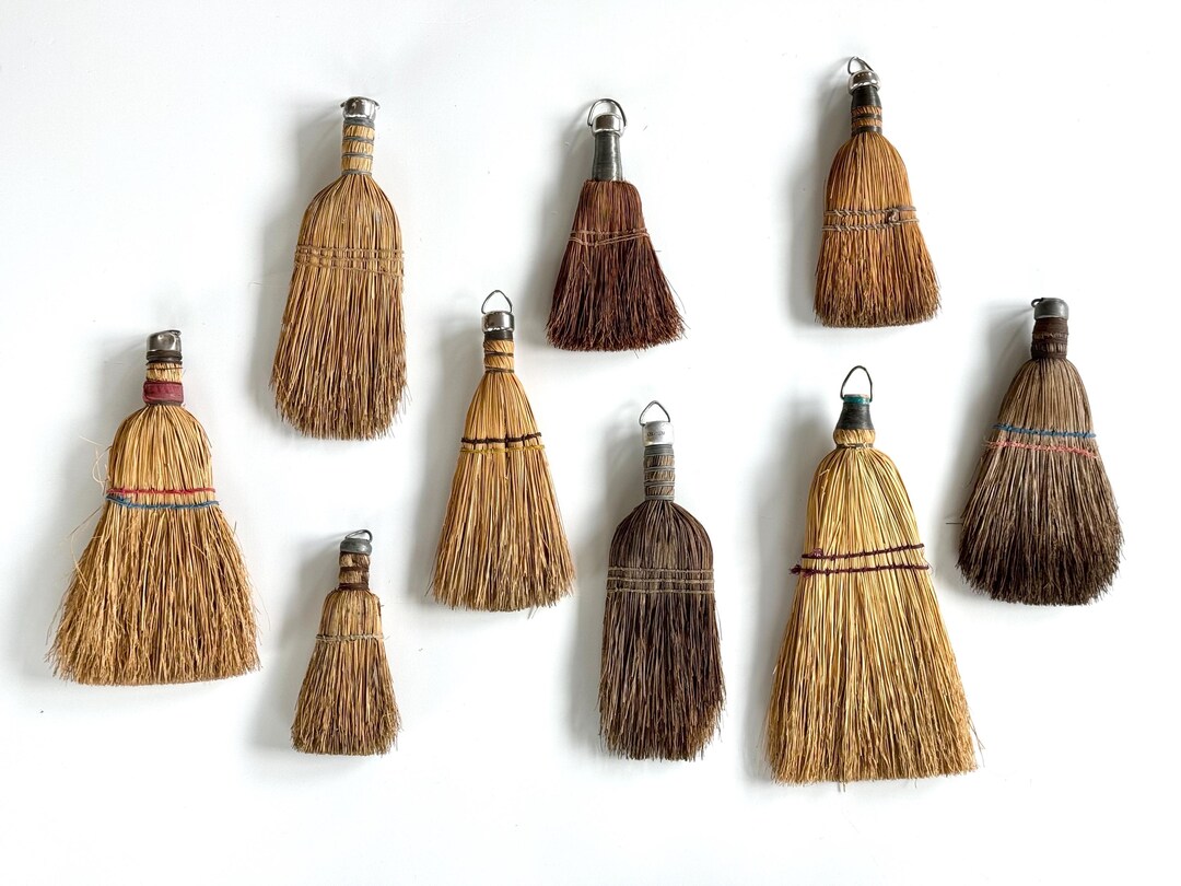 Vintage Whisk Brooms- Choice of Duster Brush With Wood Handle- Crumb ...