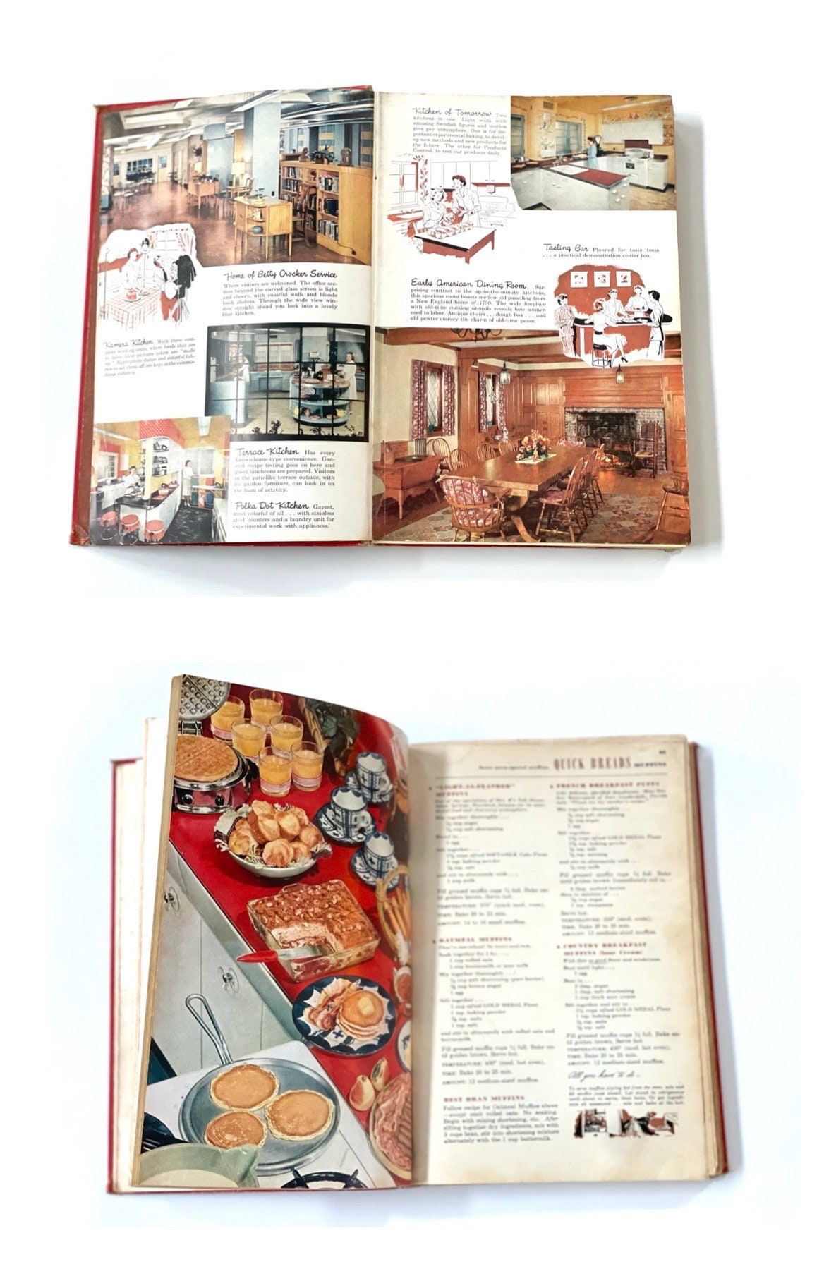 Vintage 1950 Betty Crocker Picture Cookbook: Red & White Edition - Etsy
