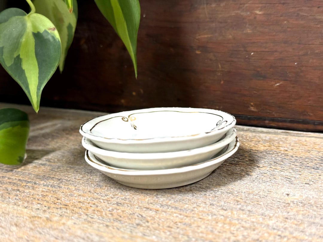 Butter Pat Stack- Set of 3 Butter Pats- Vintage Butter Dishes ...