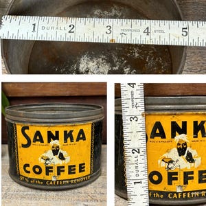 Vintage Coffee Tins CHOICE: Maxwell House, MJB, Nash's, Sanka - Rustic ...