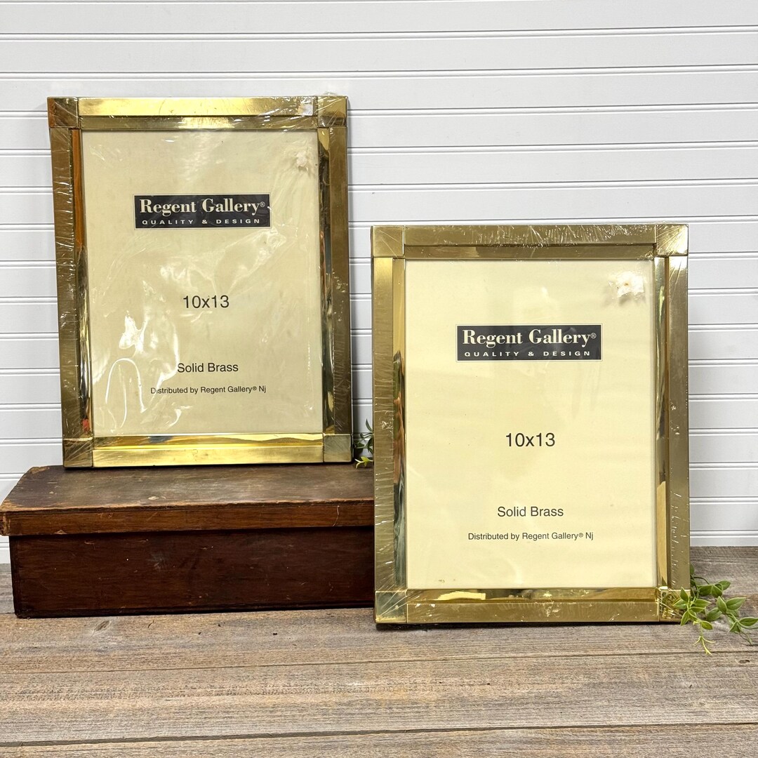 Vintage Brass Frames for 10 X 13 Photos- Choice of New Sealed Laquer ...