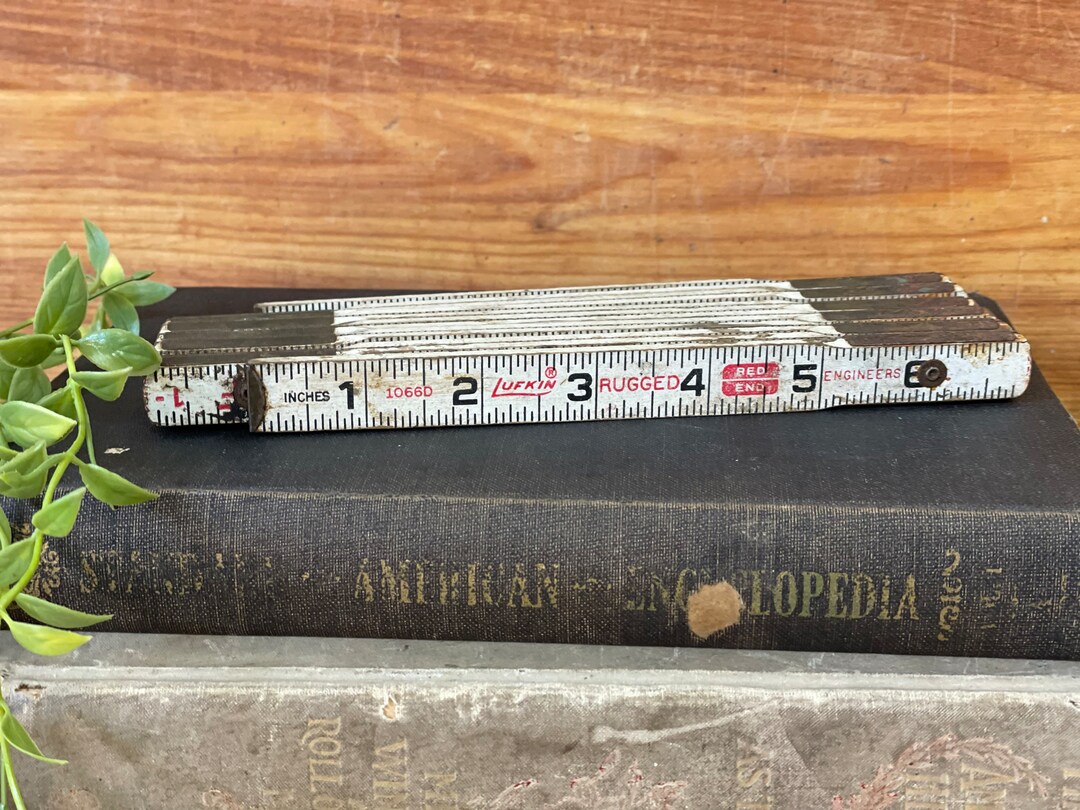 Vintage Folding Ruler Wooden Ruler - Etsy
