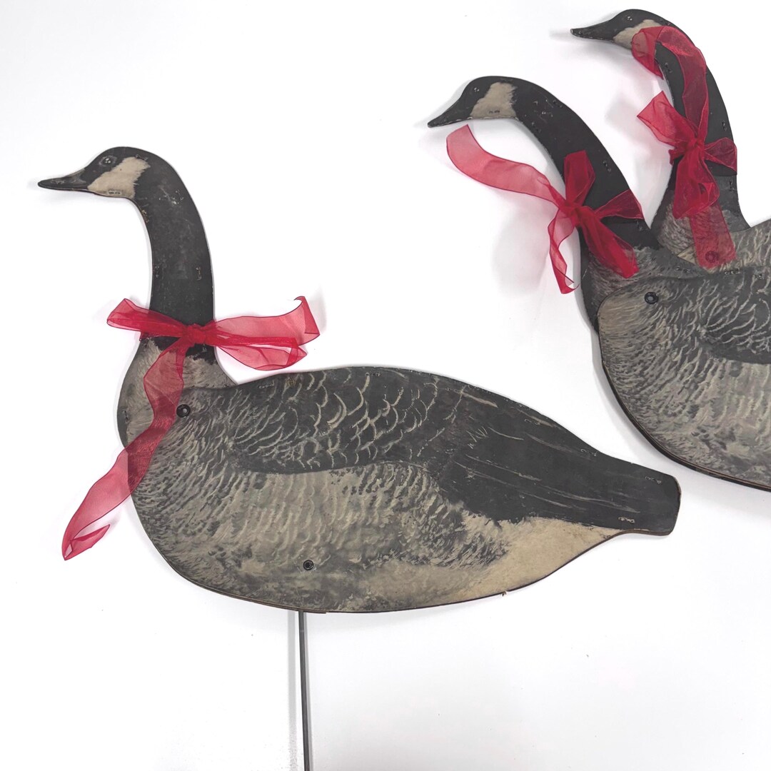 Vintage Carrylite Waxed Cardboard Goose Decoy With Movable Neck and ...