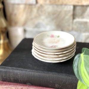 Vintage Butter Pat Stack Set of 6 Mismatched Butterpats - Etsy