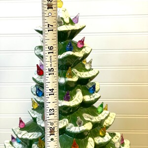 Vintage Ceramic Christmas Tree Music Box Light up Christmas Tree With ...