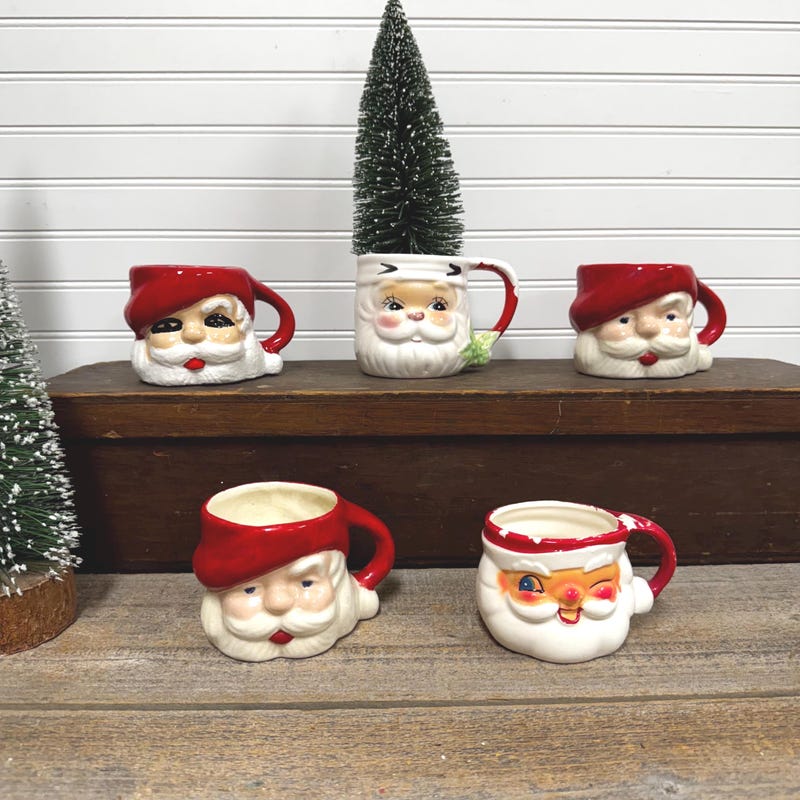 Vintage Santa Clause Cup - Etsy