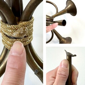 Vintage Hanging Brass Instruments Hanging Brass Christmas Decor Brass ...