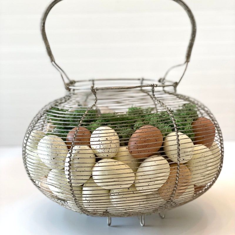 Rustic Wire Basket - Etsy