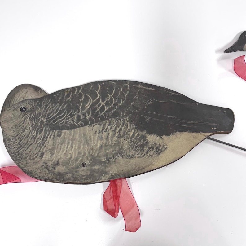 Vintage Carrylite Waxed Cardboard Goose Decoy With Movable Neck and ...